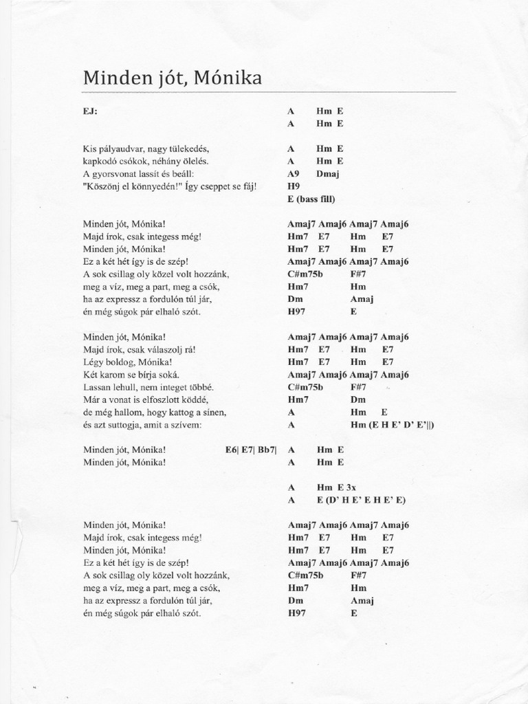 Minden Jót Mónika | PDF