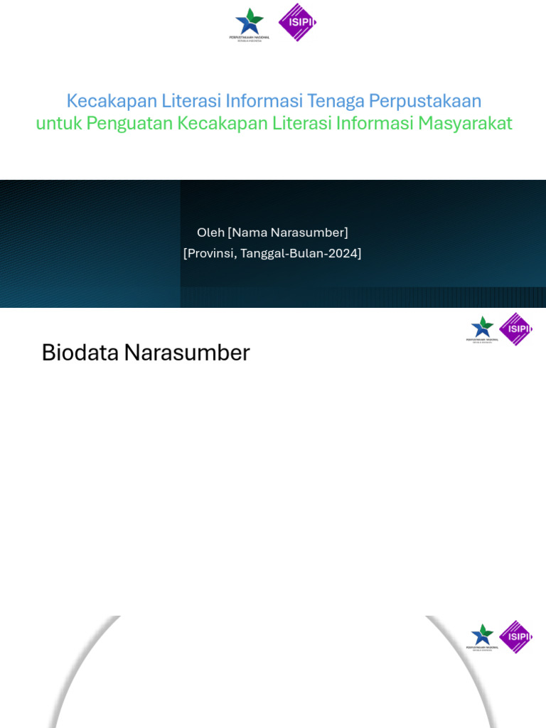 Bahan Paparan - Materi Literasi Informasi | PDF | Karier & Perkembangan