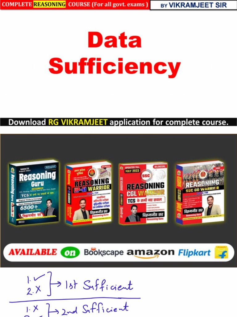187) (DATA SUFFICIENCY) Data Sufficiency (Class Notes) - Kunal | PDF