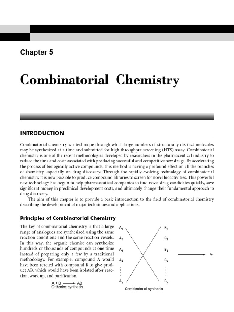 Combinatorial Chemistry in Drug Discovery | PDF | Drug Discovery ...