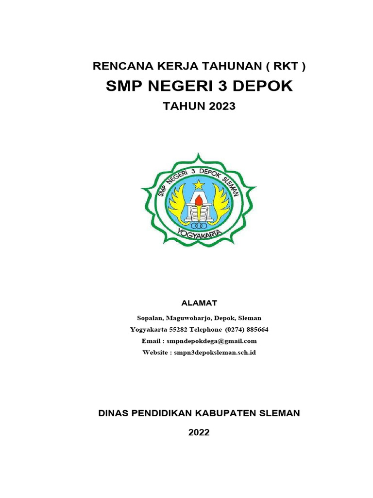Contoh RKT-SMP Th-2023 | PDF | Karier & Perkembangan | Kesehatan Holistik