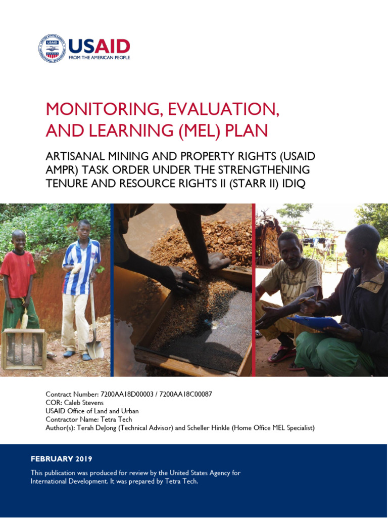 Usaid Ampr Mel Plan | PDF | United States Agency For International ...