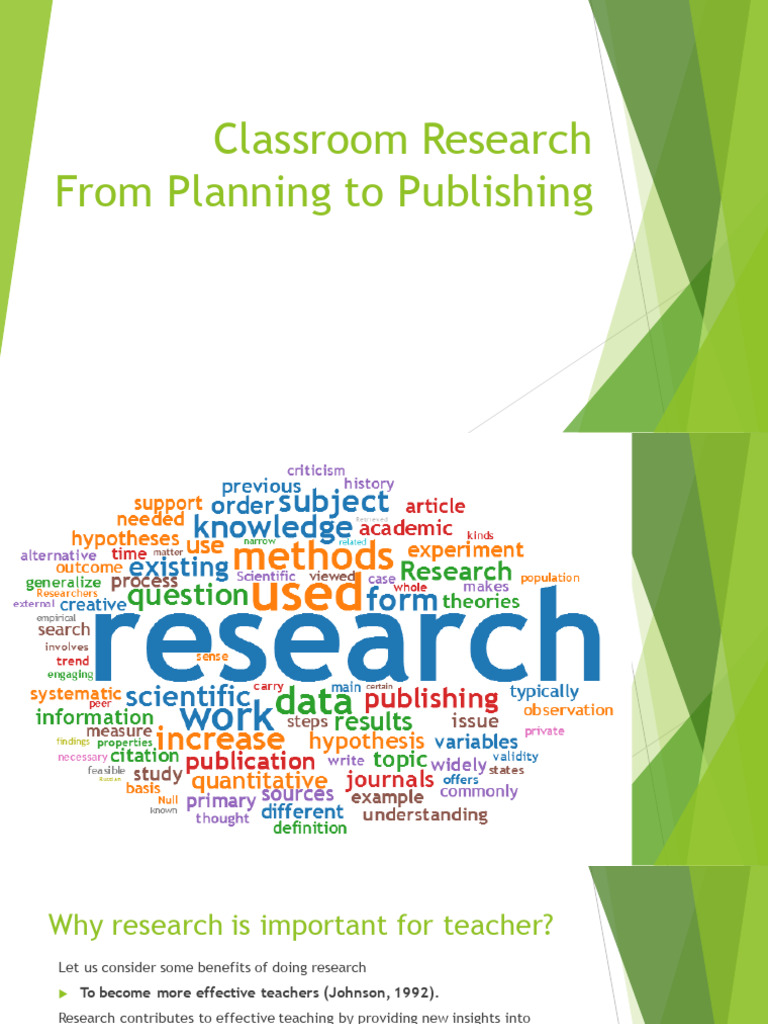 Classroom Research From Planning to Publishing | PDF | Knowledge | Teachers