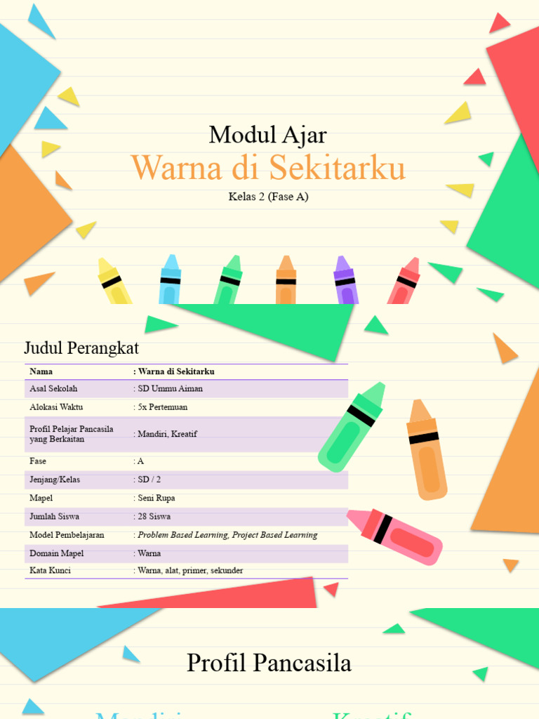 k2 - Modul Ajar Seni Rupa | PDF
