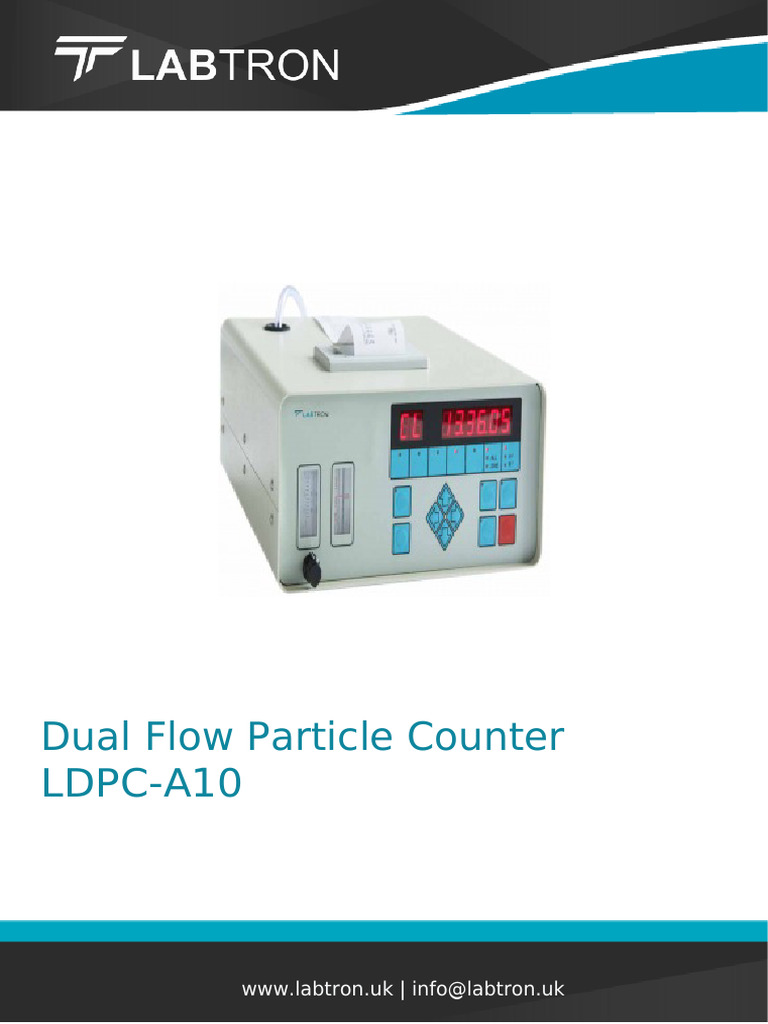 Dual Flow Particle Counter LDPC A10 | PDF | Science & Mathematics | Technology & Engineering