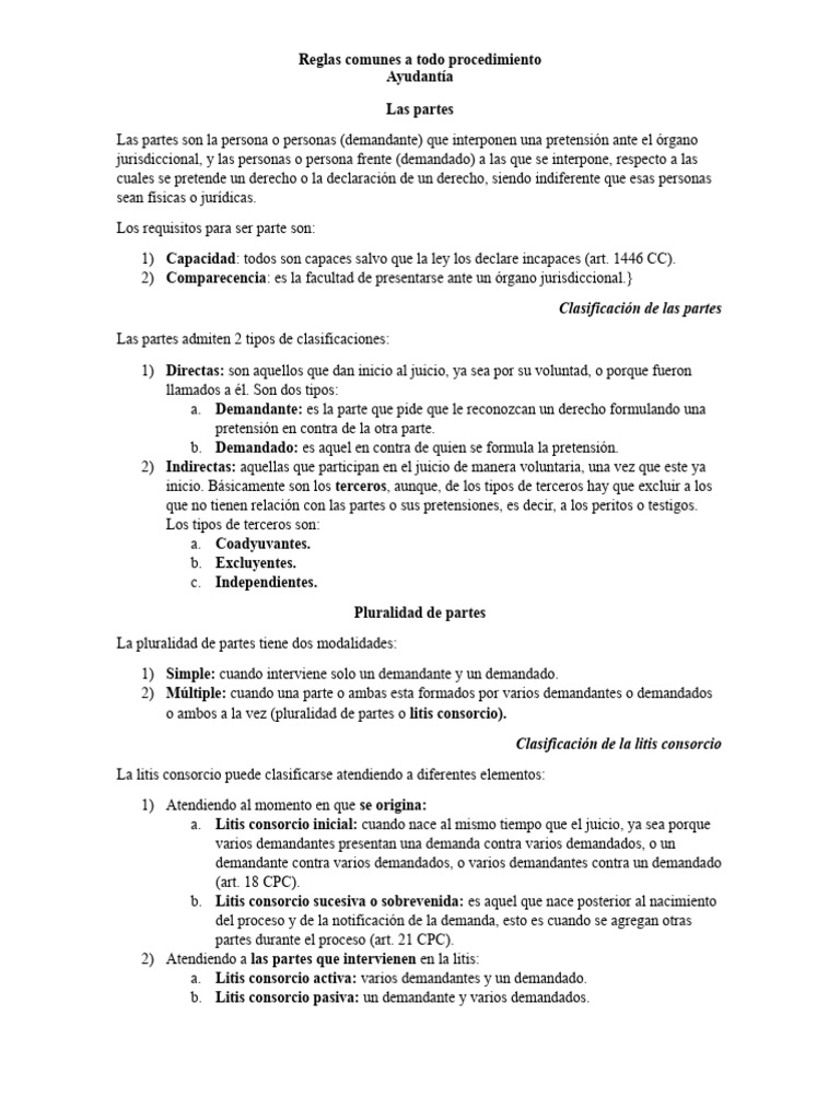 03 Resumen Partes | PDF | Reunión | Abogado