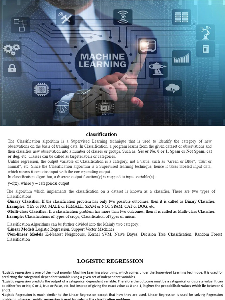 Classification | PDF | Statistical Classification | Support Vector Machine