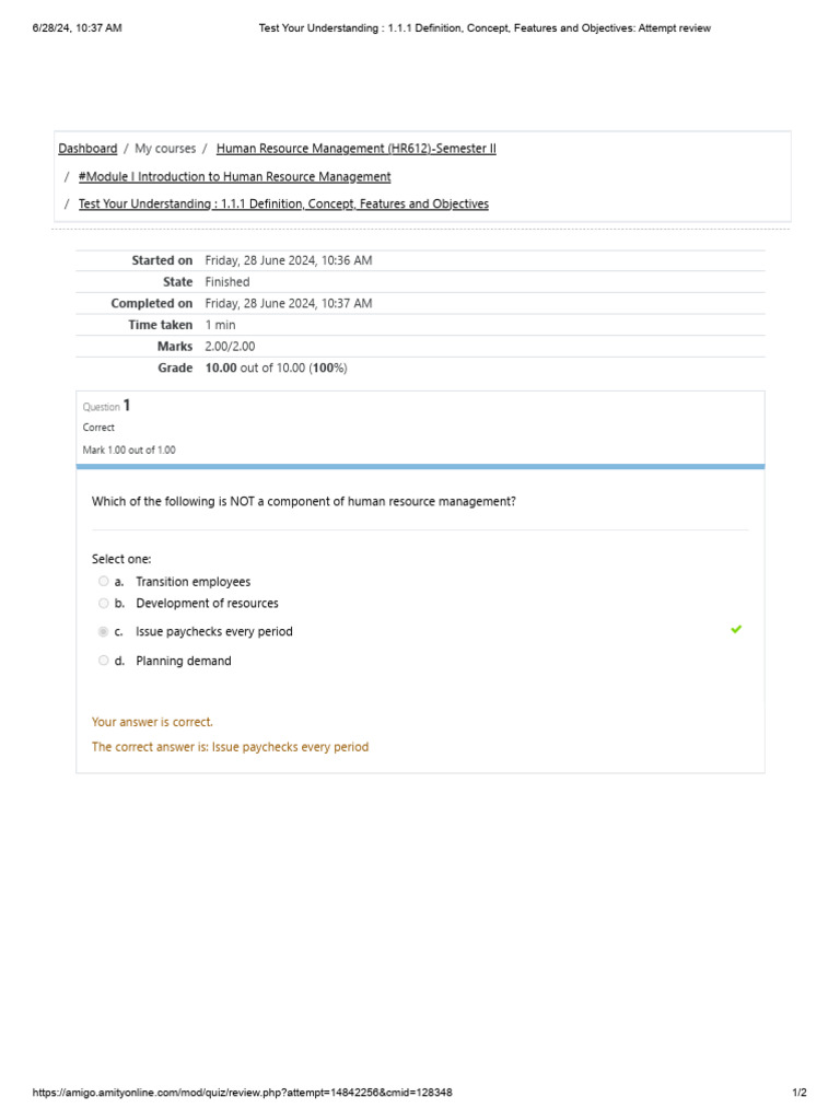 HRM MCQ All Module | PDF | Human Resource Management | Cloud Computing