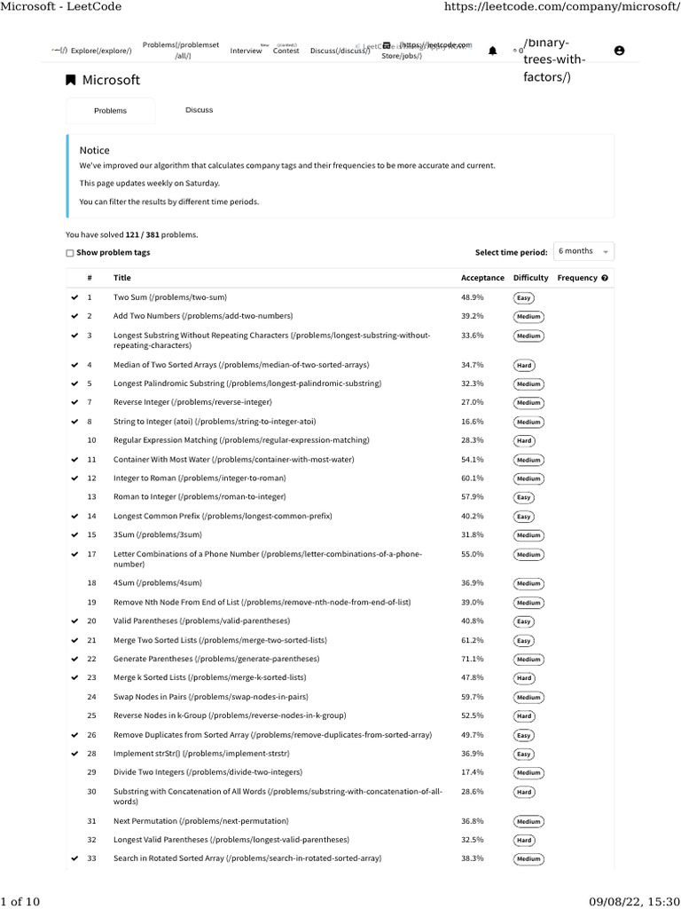 Microsoft Preparation Guide | PDF | Computer Programming | Algorithms And Data Structures