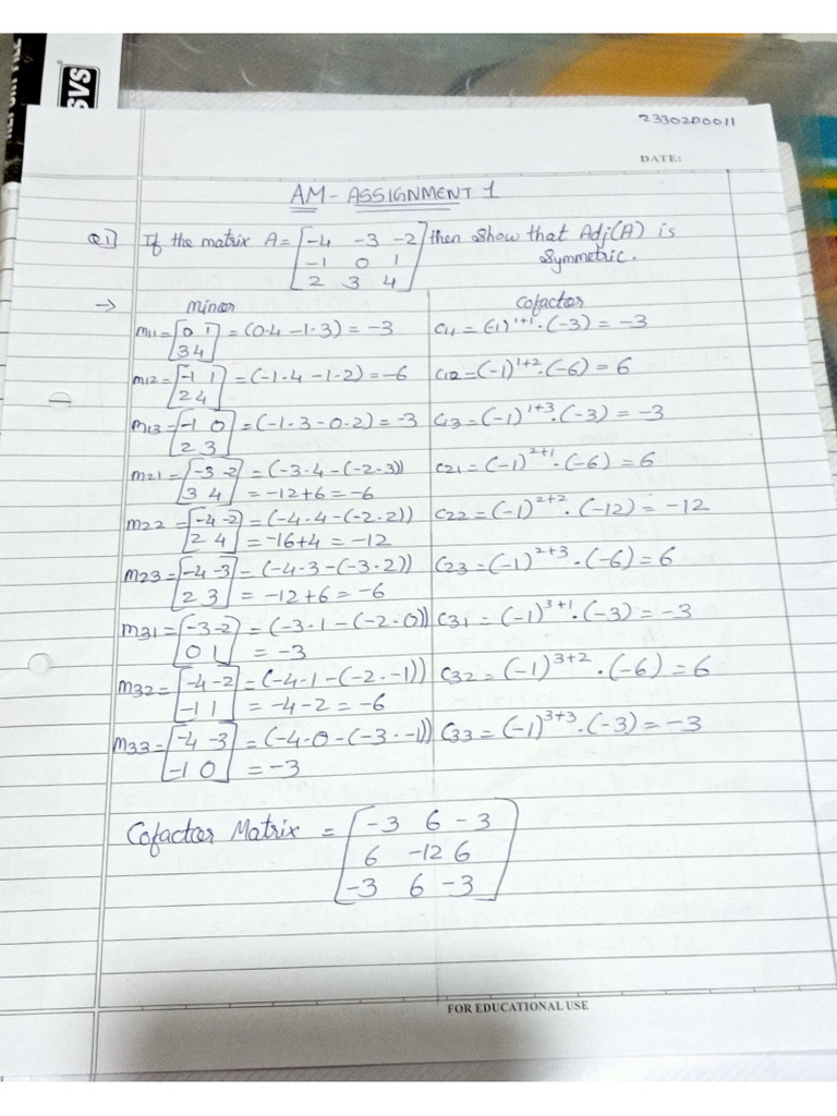 AM Assignment 1 | PDF