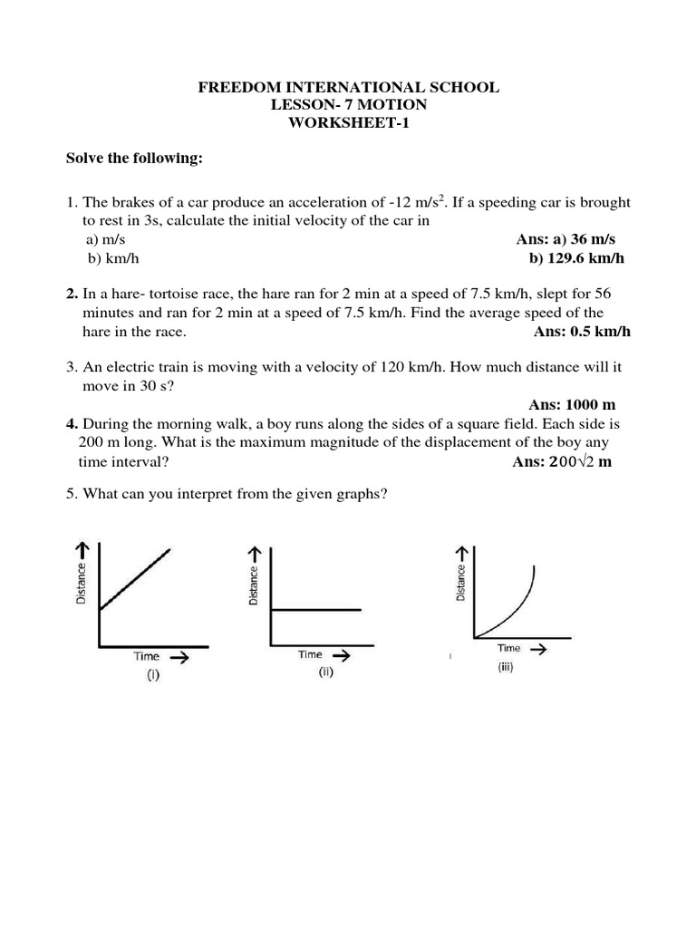 MOTION_Worksheet__1_1717946111 | PDF