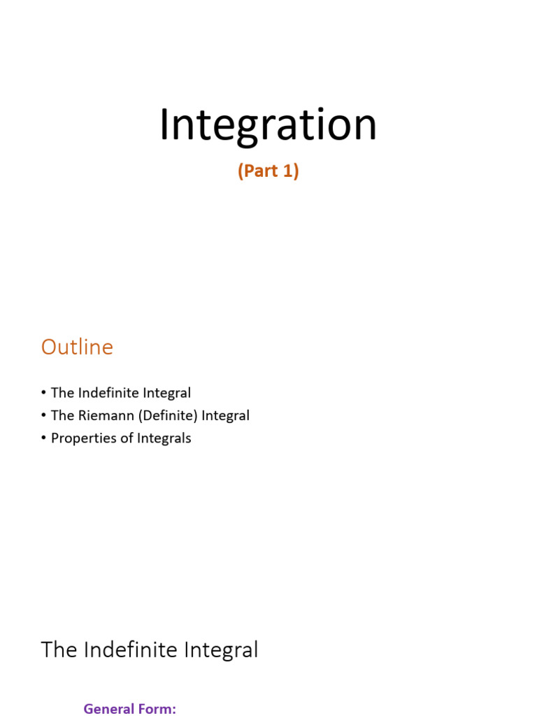 Integration p1 | PDF | Integral | Analysis