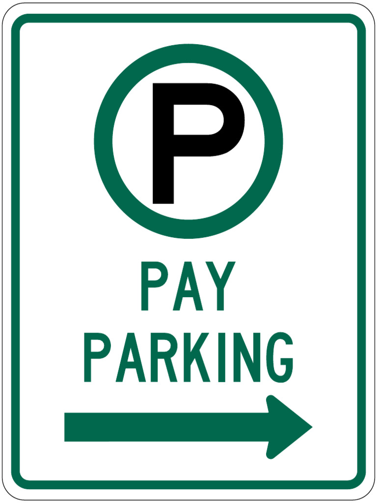 Pay Parking Left Arrow Sign Watermarked | PDF