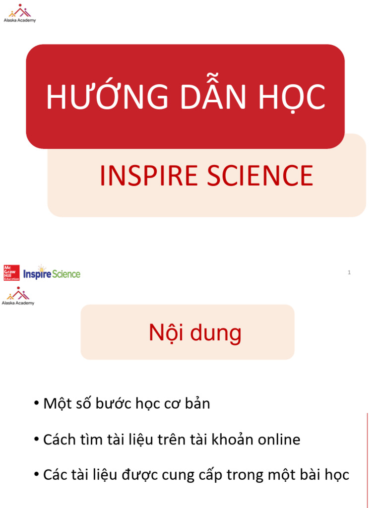 Hướng dẫn học Inspire Science | PDF