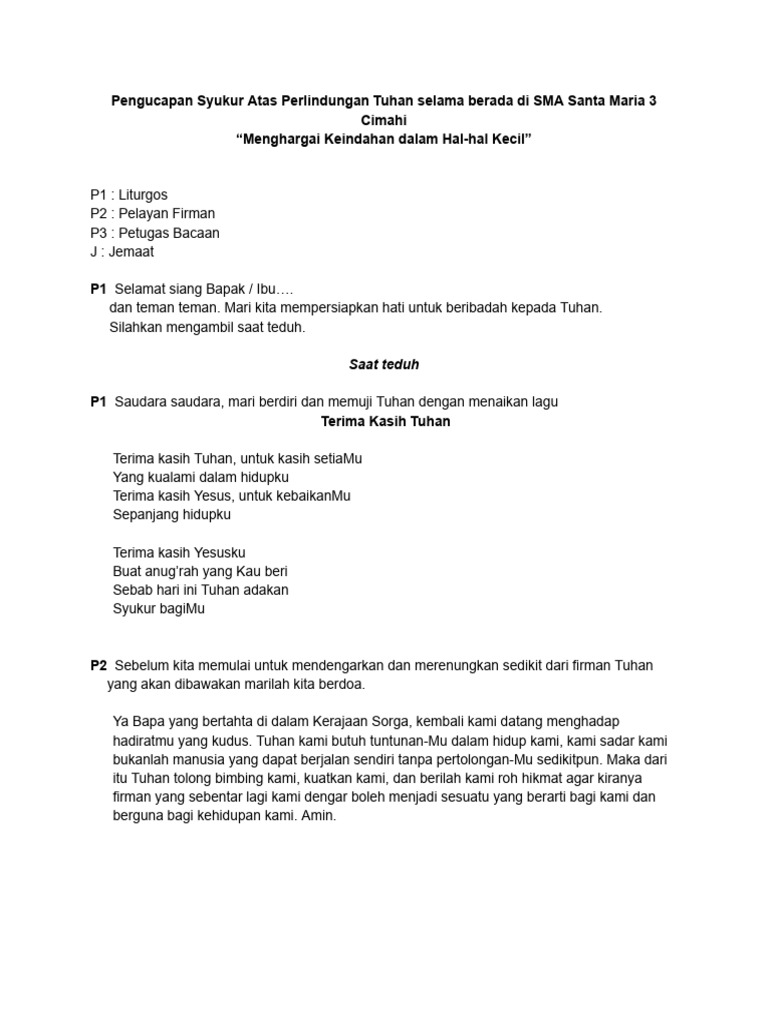 Tata Ibadah - Docx 1 | PDF