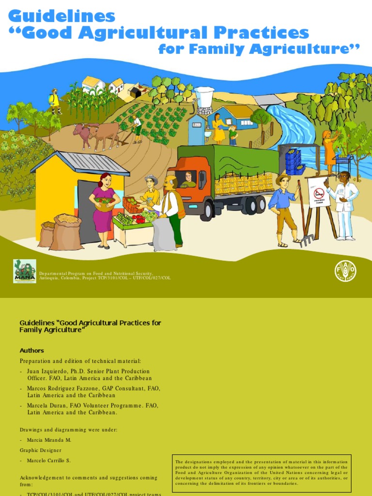 Guidelines "Good Agricultural Practices | PDF | Manure | Foods