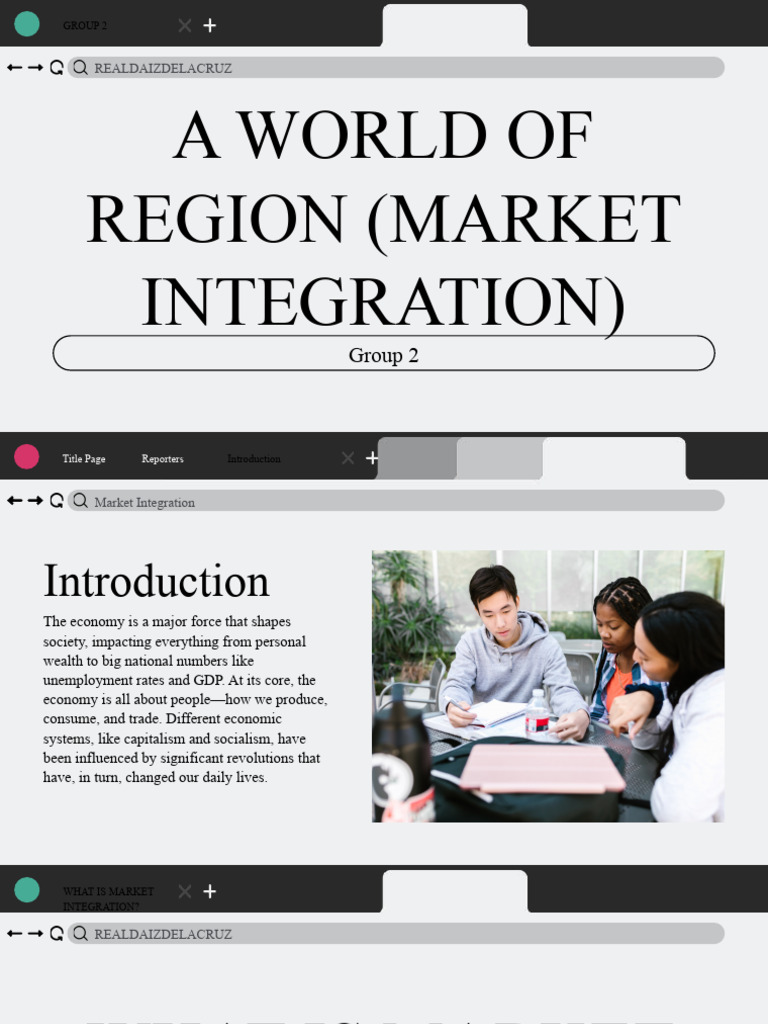 Sec E - G2 Chapter 3 The World of Regions Market Integration | PDF ...