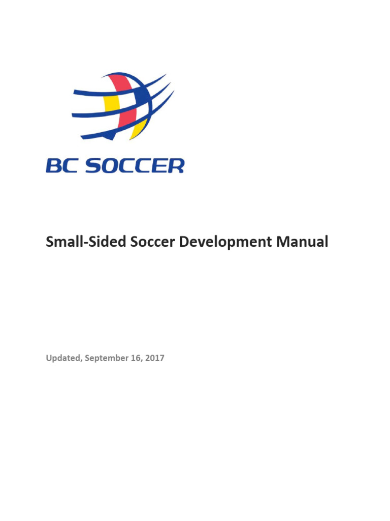 BCSA Small Sided Games Manual Approved 1692017 | PDF | Evaluation | Association Football