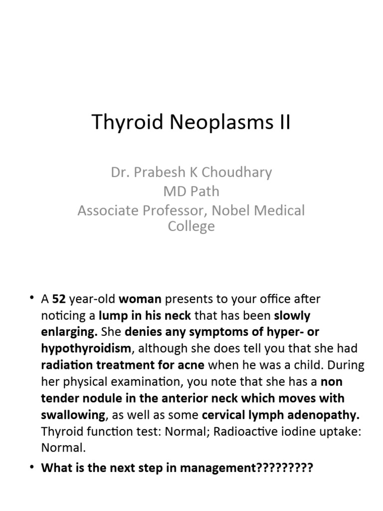 Thyroid Neoplasms II | PDF | Thyroid | Hyperthyroidism