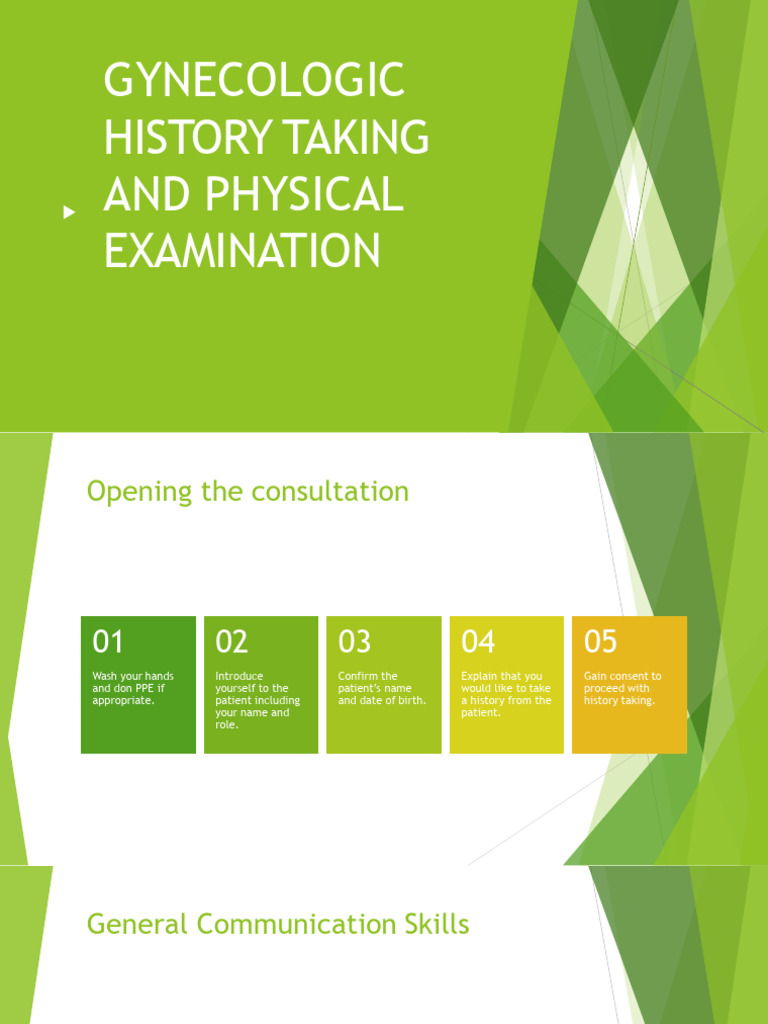 Gynecology History Taking and Physical Examination | PDF | Vagina ...