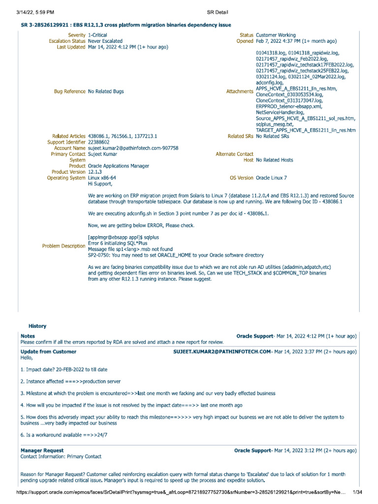 EBS R12.1.3 Cross Platform Migration Binaries Dependency Issue | PDF