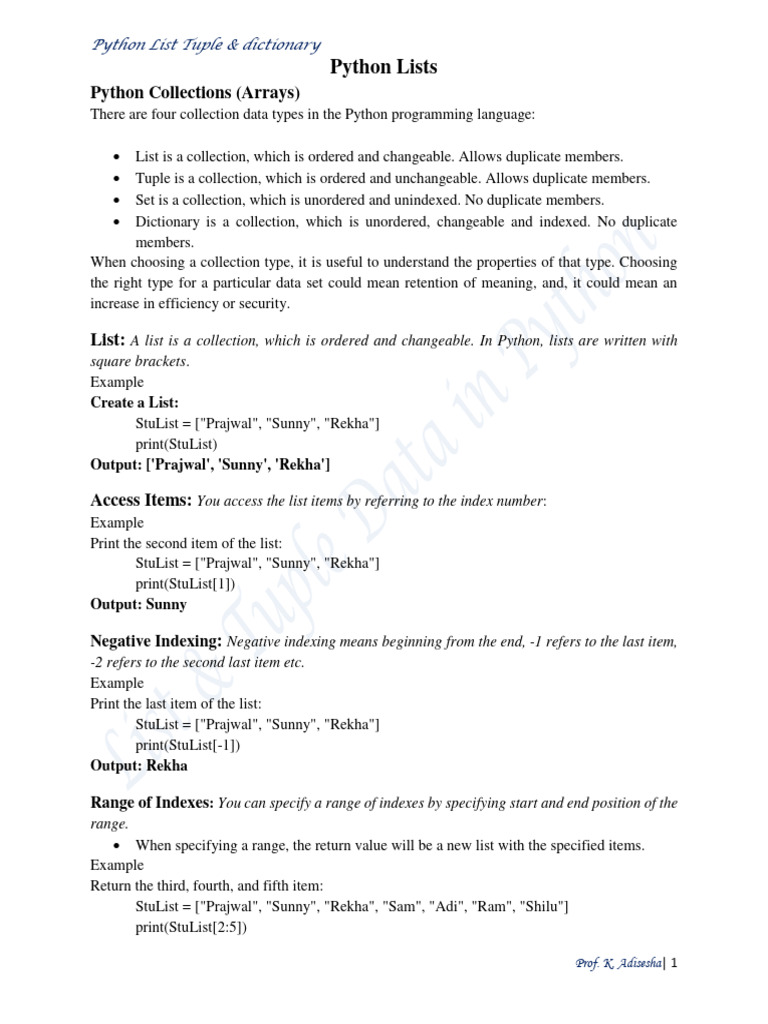 Python Data Handling Notes Download Free Pdf Software Engineering 8120