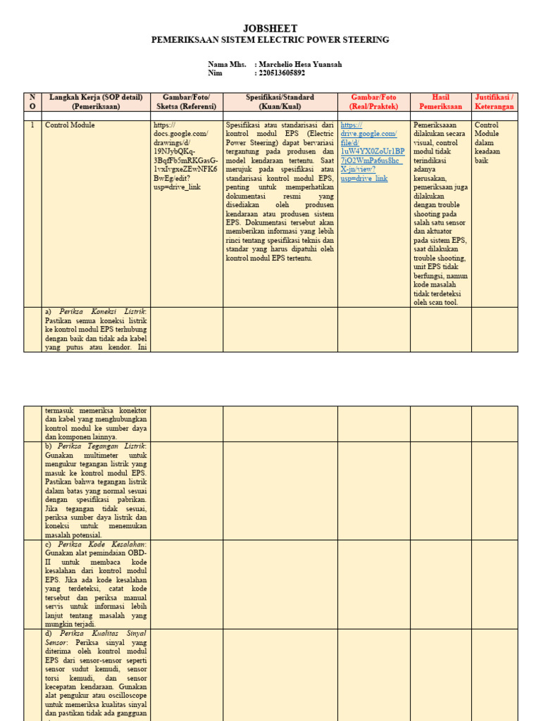 Marchelio Hesa Yuansah - Jobsheet PC - EPS | PDF