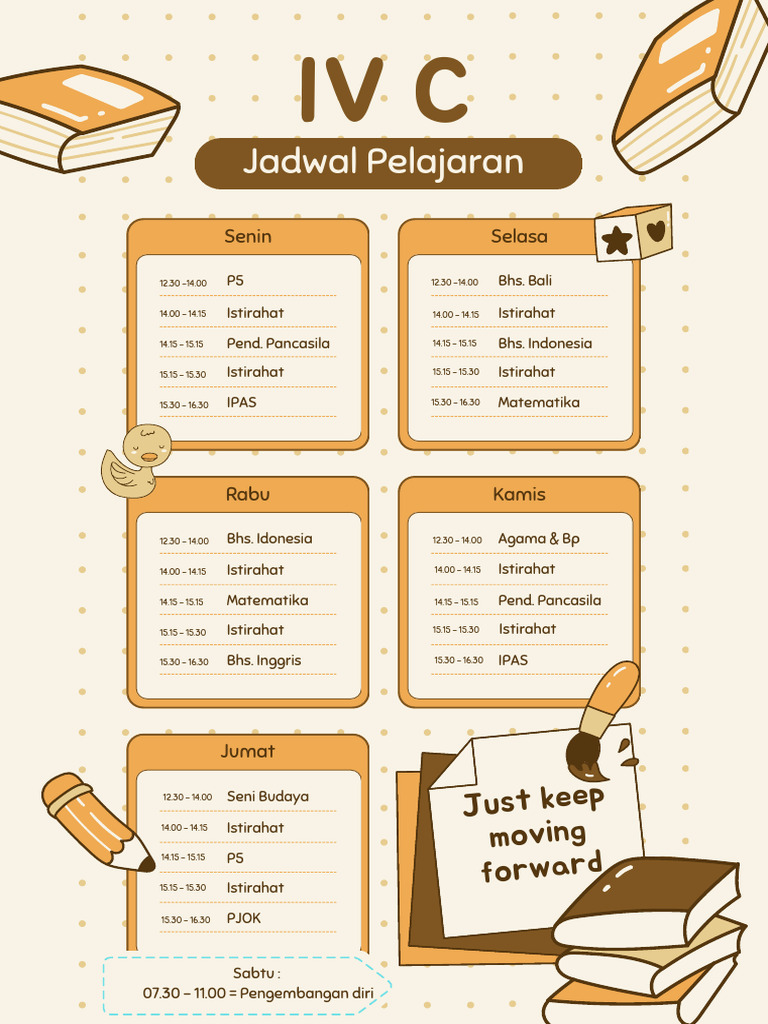 Jadwal Pelajaran Ivc 2 | PDF
