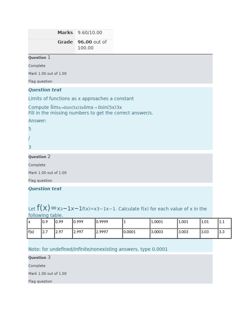 Calc2 q3 | PDF | Asymptote | Applied Mathematics