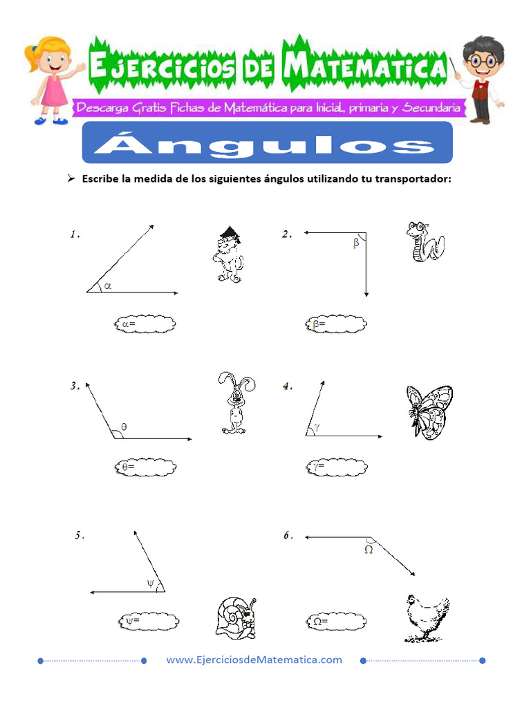 Tarea Dde Matemática - Ángulos | PDF