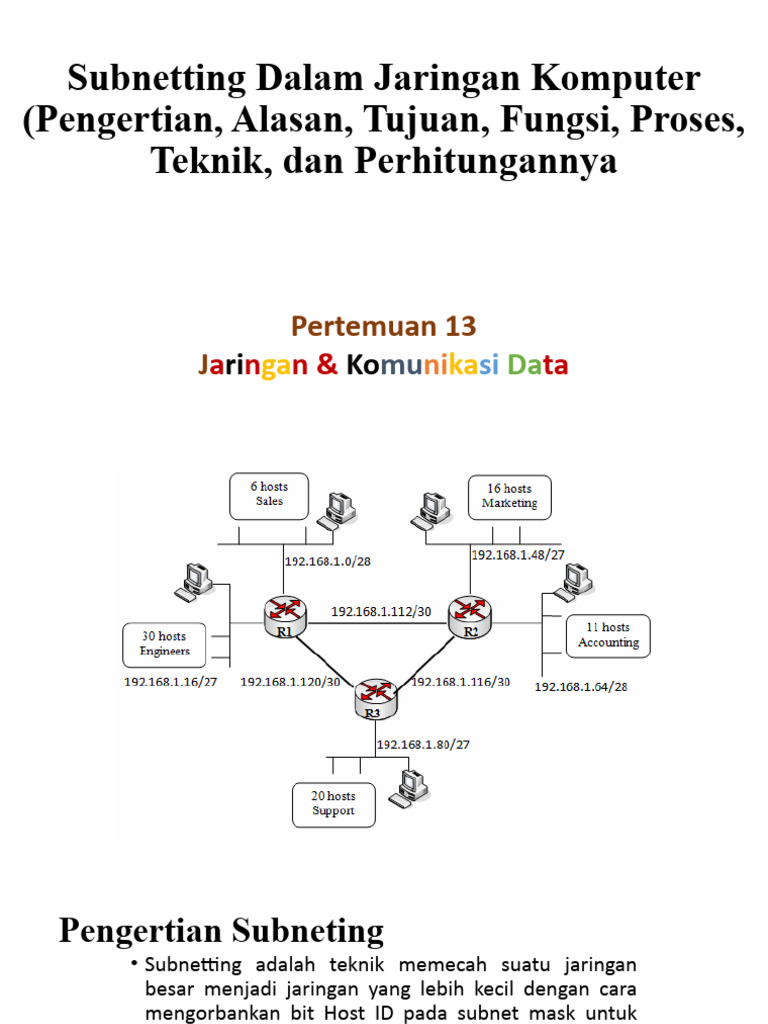 Panduan Lengkap Subnetting Jaringan | PDF