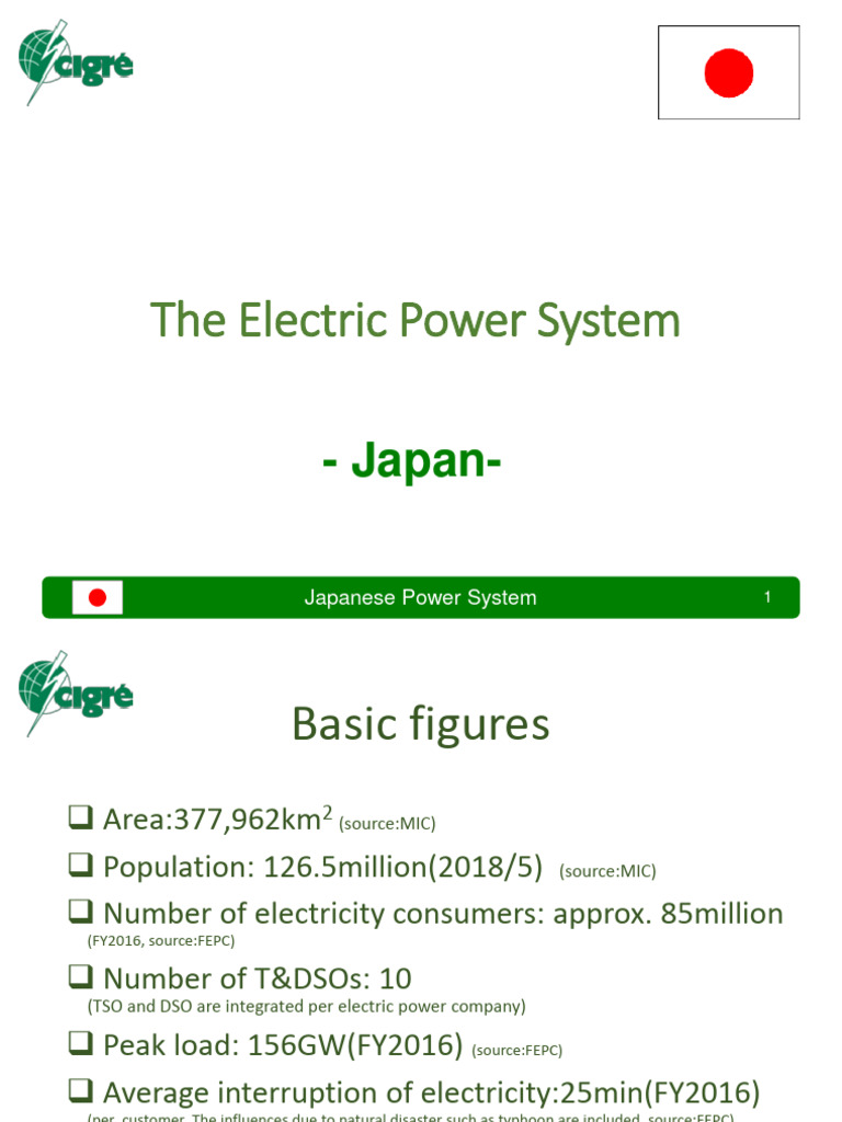 Japan power grid CIGRE | PDF | Electrical Grid | Electric Power ...