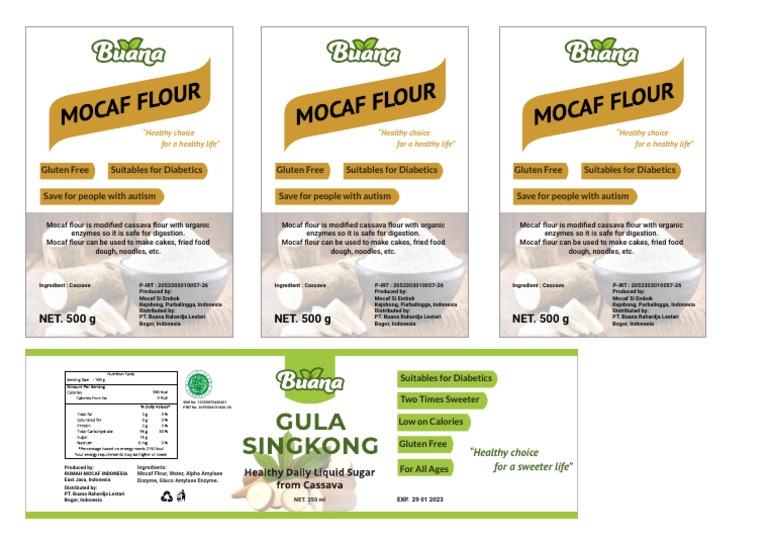 Print Sticker A4 3 | PDF | Flour | Foods