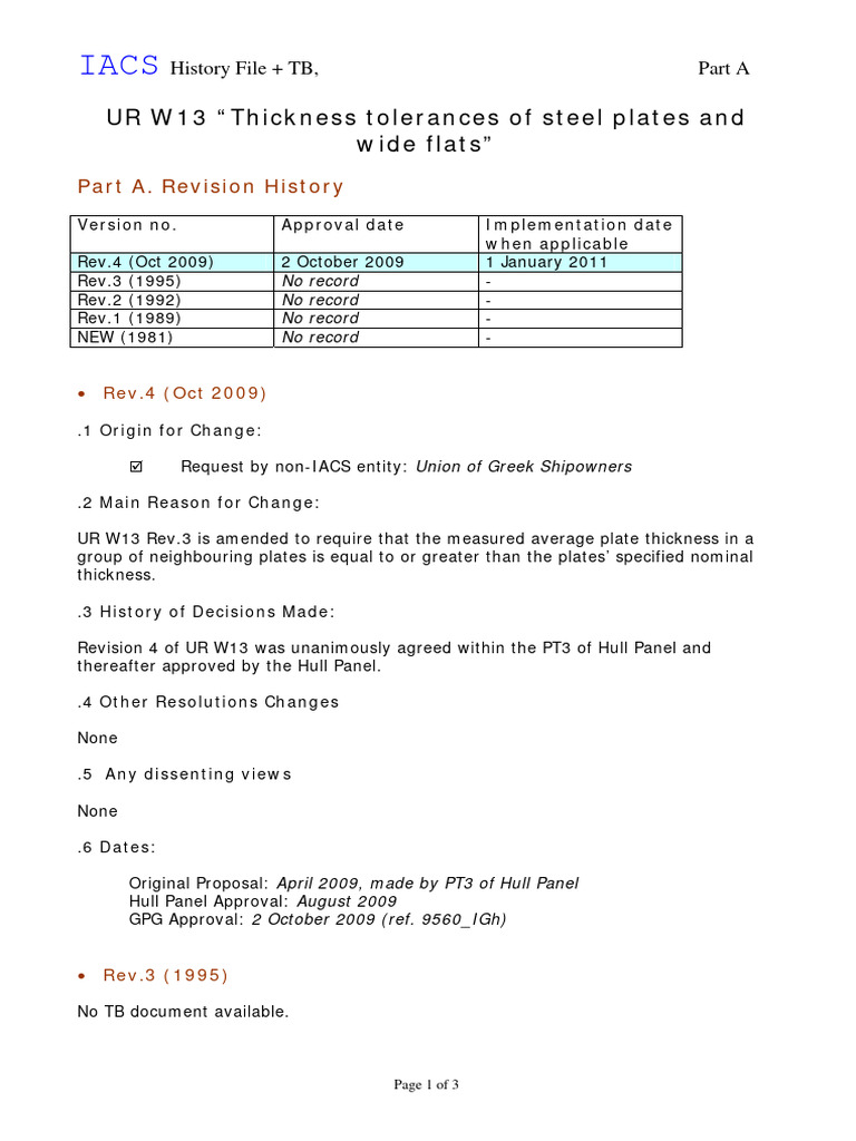 W13 - Thickness Tolerance | PDF | Engineering Tolerance | Rolling (Metalworking)