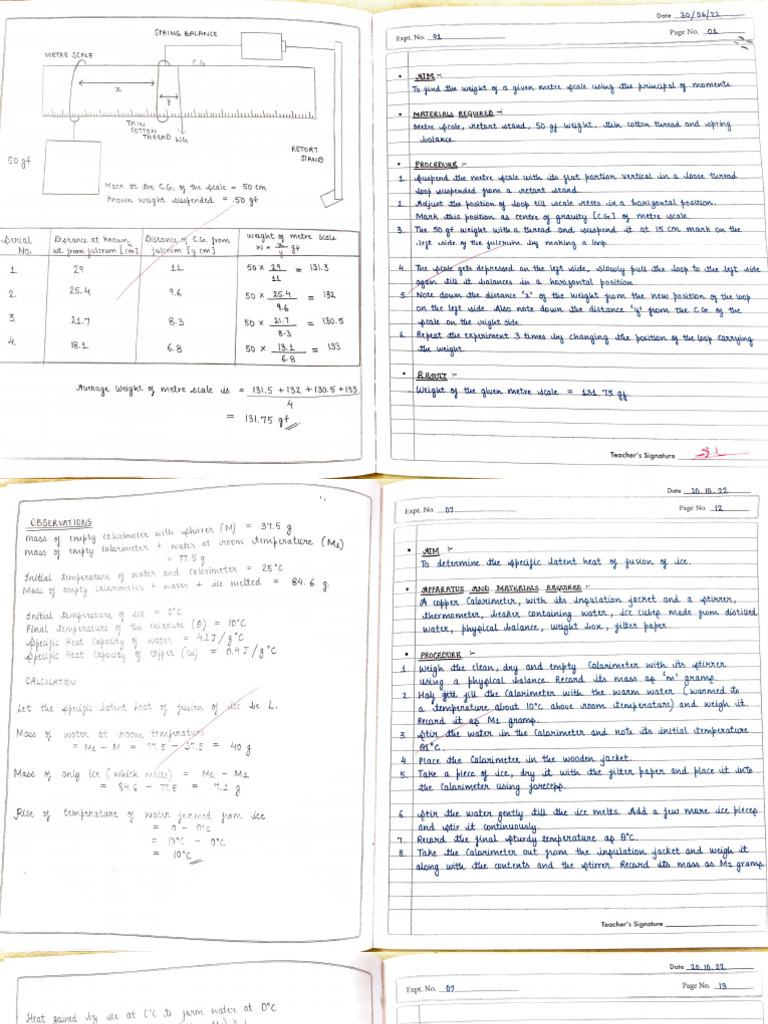 Class 10 Record Book Complete | PDF