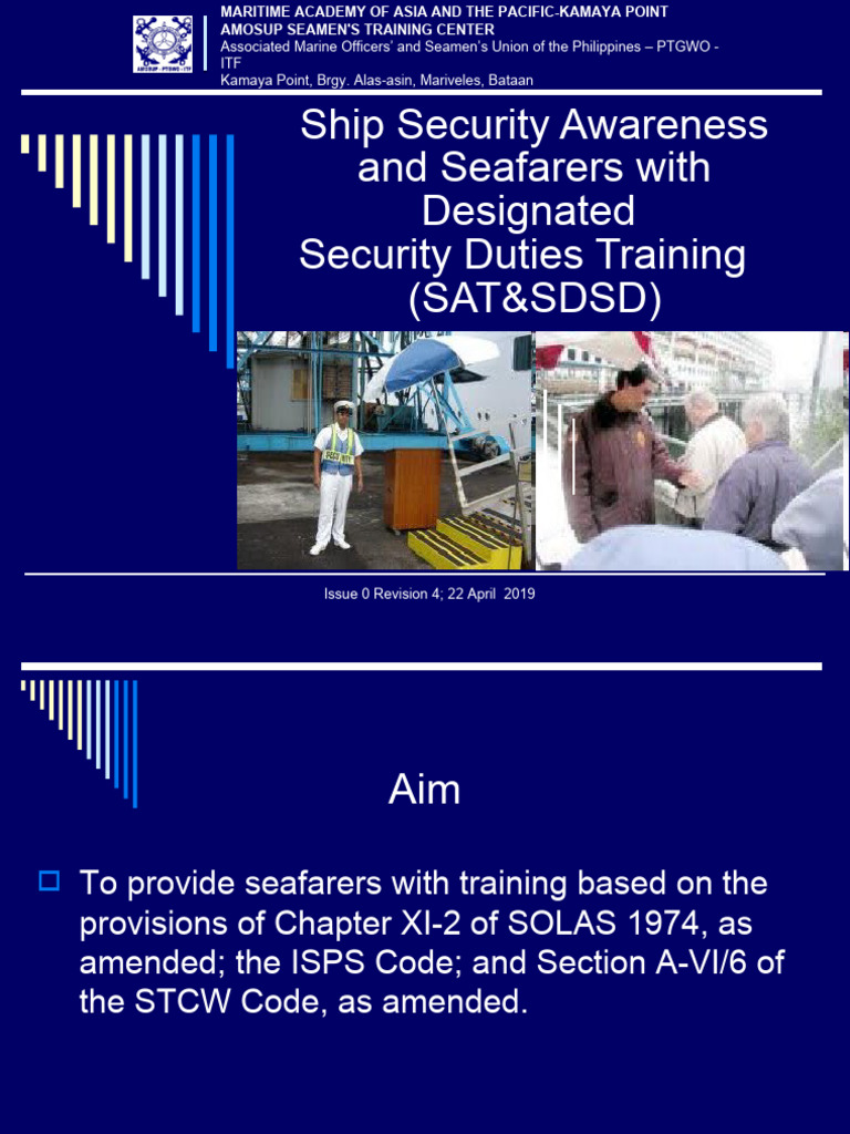 Ship Security Awareness Training Guide | PDF | Smuggling | Water Transport