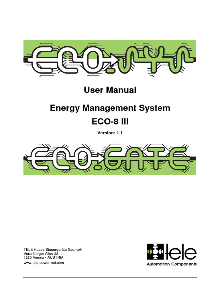 ECO8 User Manual 1 1 Eng | PDF | Power Supply | Menu (Computing)