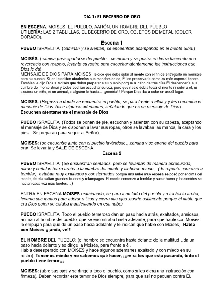 El Becerro de Oro | PDF | Moisés