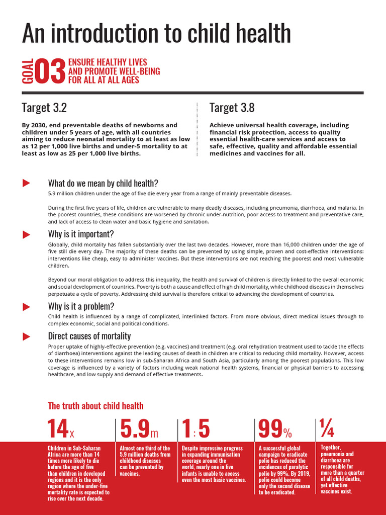 An Introduction To Child Health | PDF | Child Mortality | Preventive ...