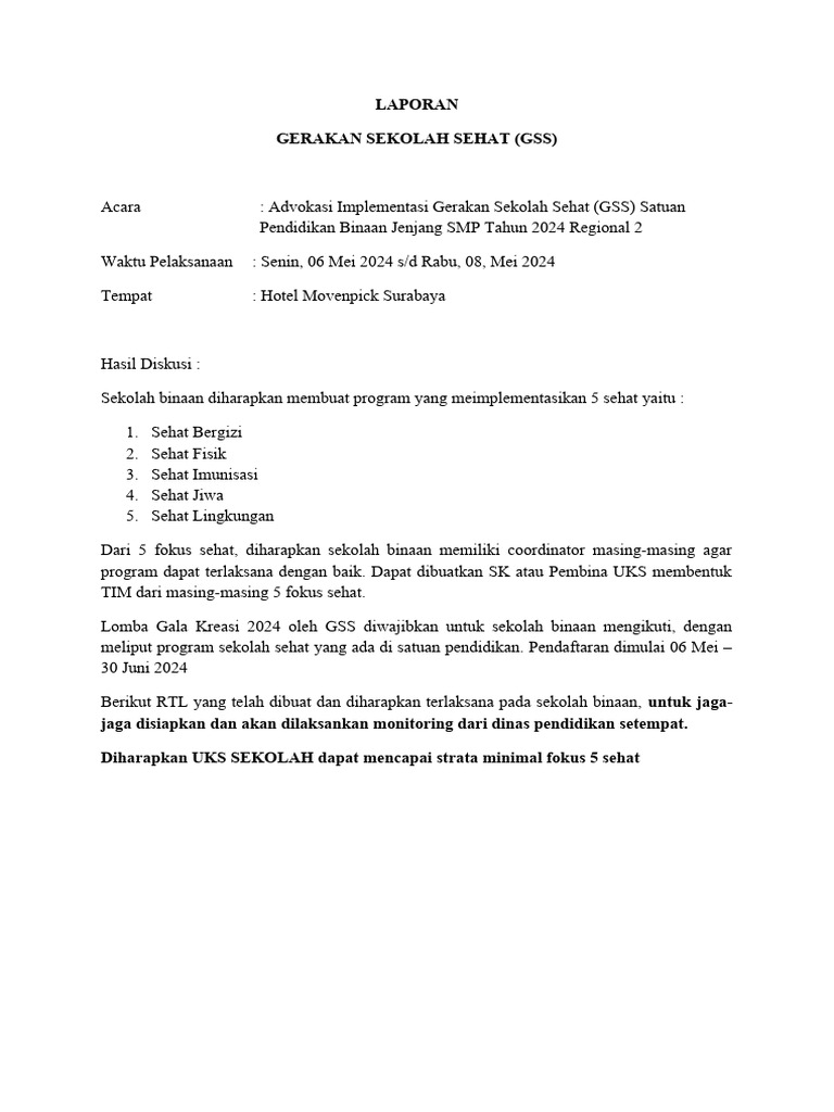 Laporan GSS 2024 | PDF
