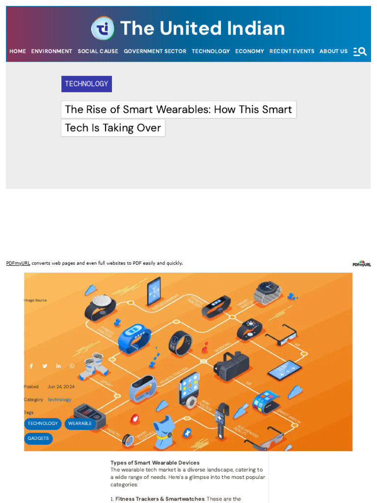 Smart Wearable Device | PDF | Wearable Technology | Fitbit