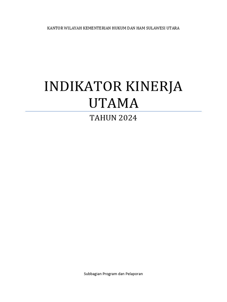 Manual IKU Kanwil 2024 | PDF | Karier & Perkembangan | Ilmu Sosial