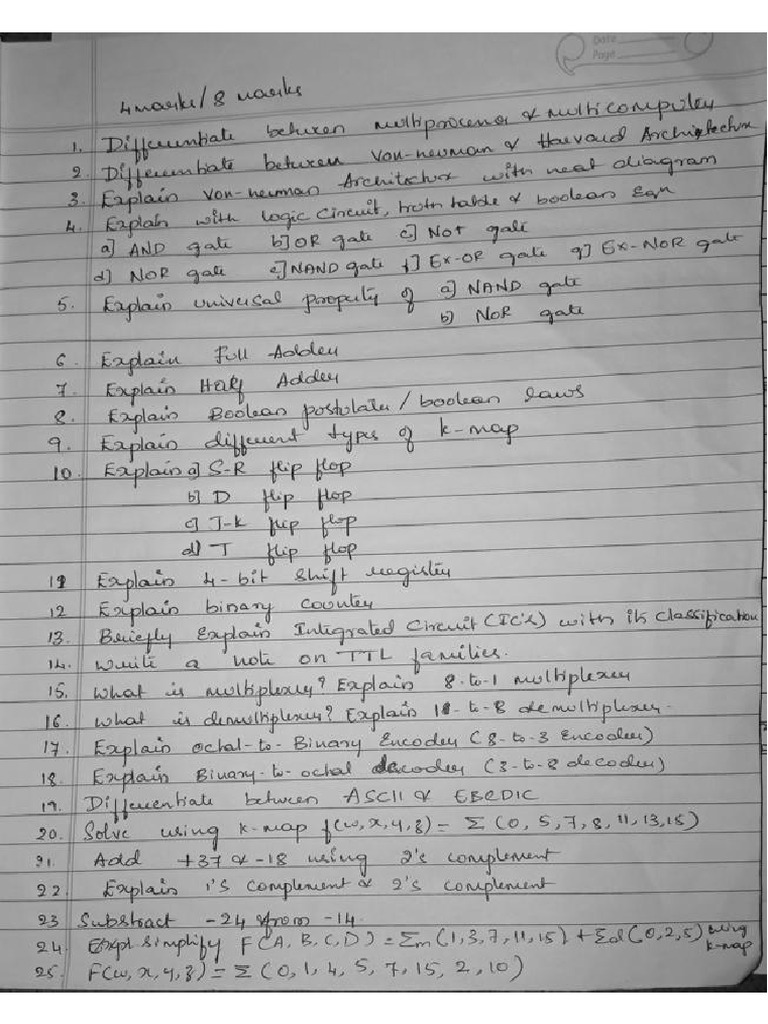 CA Unit1 8marks | PDF