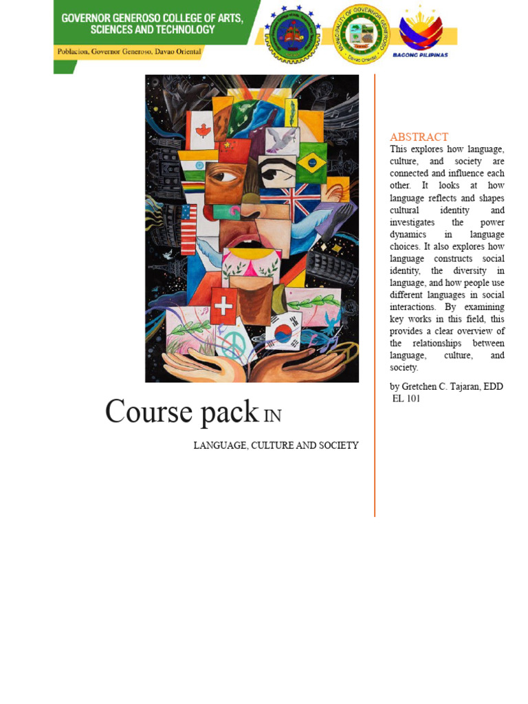 EL 101 Language, Culture & Society Coursepack | PDF | Semantics | Linguistics