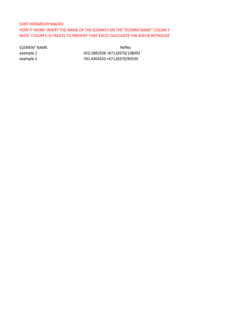 Macro To Sort Hierarchy | PDF