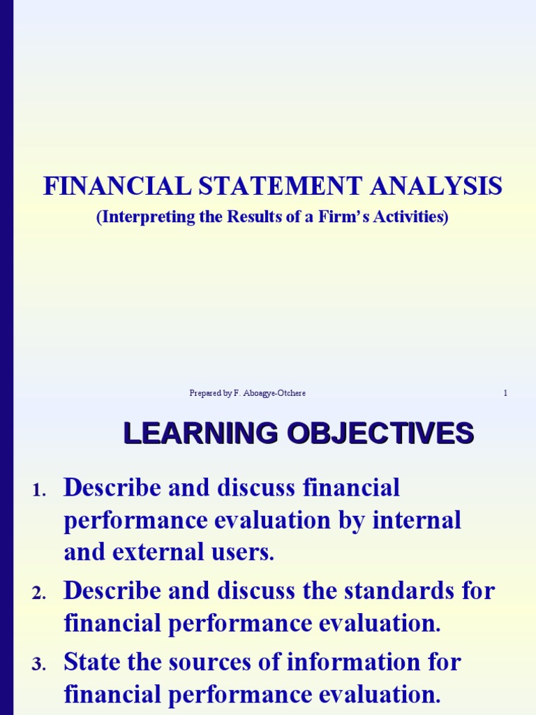 Interpreting Financial Statement Analysis | PDF | Price–Earnings Ratio ...