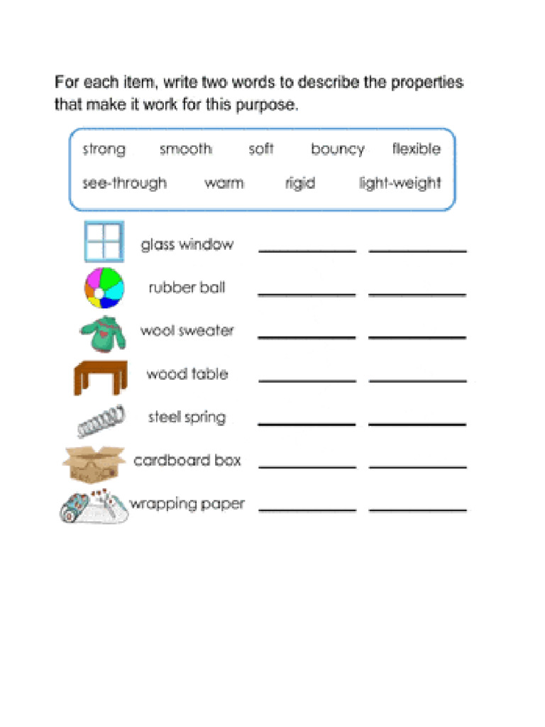 Materials HW - Grade 2 | PDF