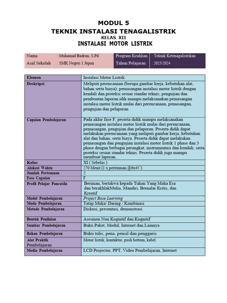 Modul IML Badrun | PDF