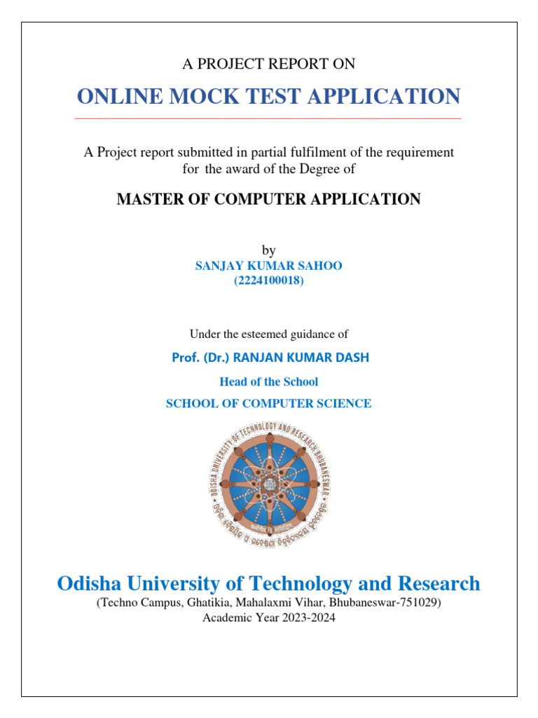 Online Mock Test Application Sanjay | PDF | Databases | Model–View ...