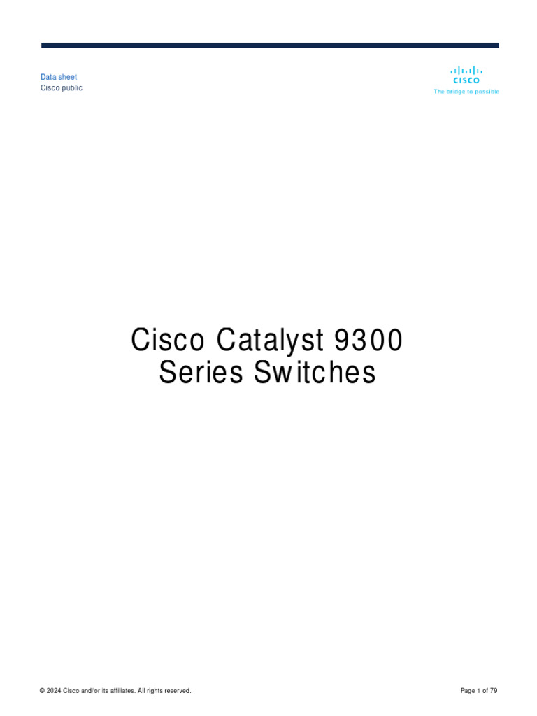 Cisco 9300 Series Data | PDF | I Pv6 | Cloud Computing